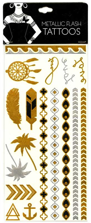 Printable Metallic Tattoo Printable Metallic Flash Tattoo