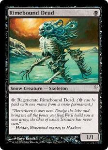 Magic The Gathering Coldsnap Single Card Common Rimebound Dead 69 FOIL ...