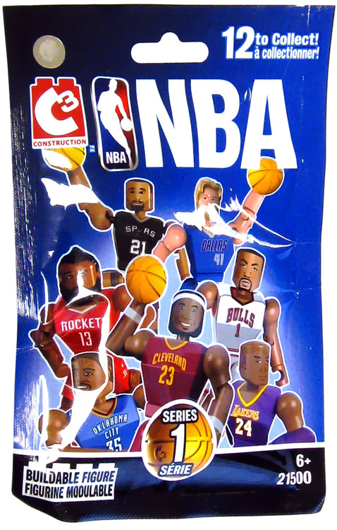 NBA C3 Construction Series 1 Buildable Figure Mystery Pack Bridge ...