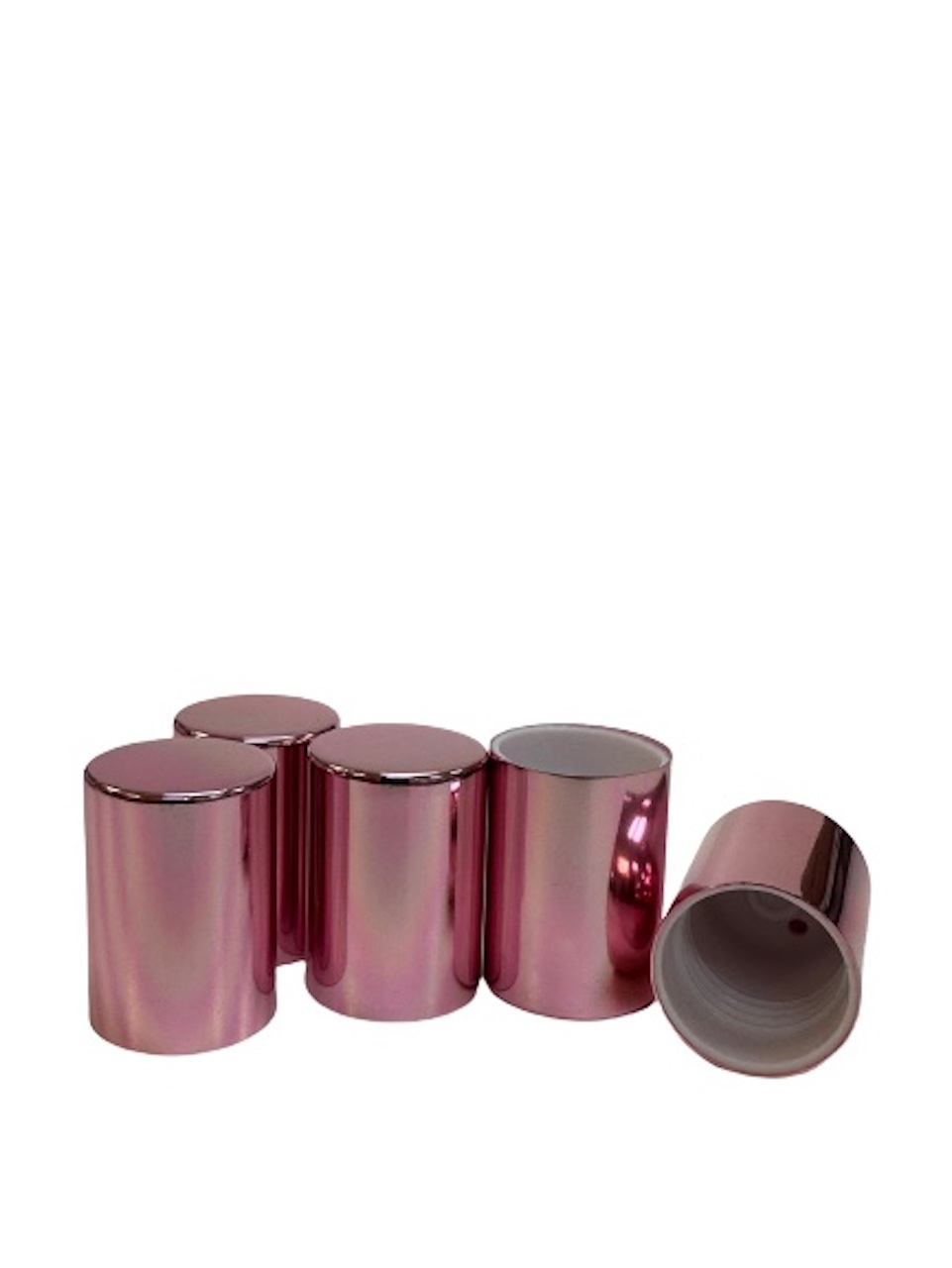 10mm Aluminum Shiny Rose Gold Caps