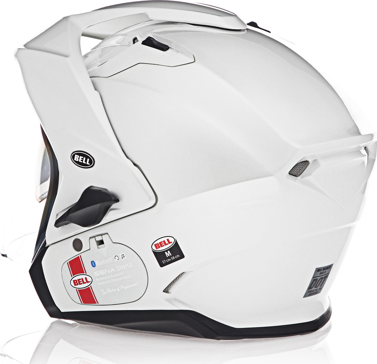 Bell Mag-9 Gloss Pearl White Helmet - Speed Addicts