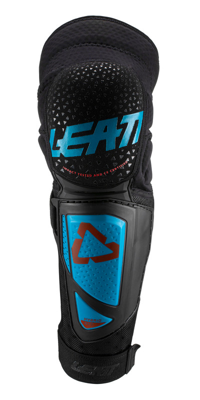 Leatt 3DF Hybrid EXT Fuel Black Knee & Shin Guard Armor - Speed Addicts