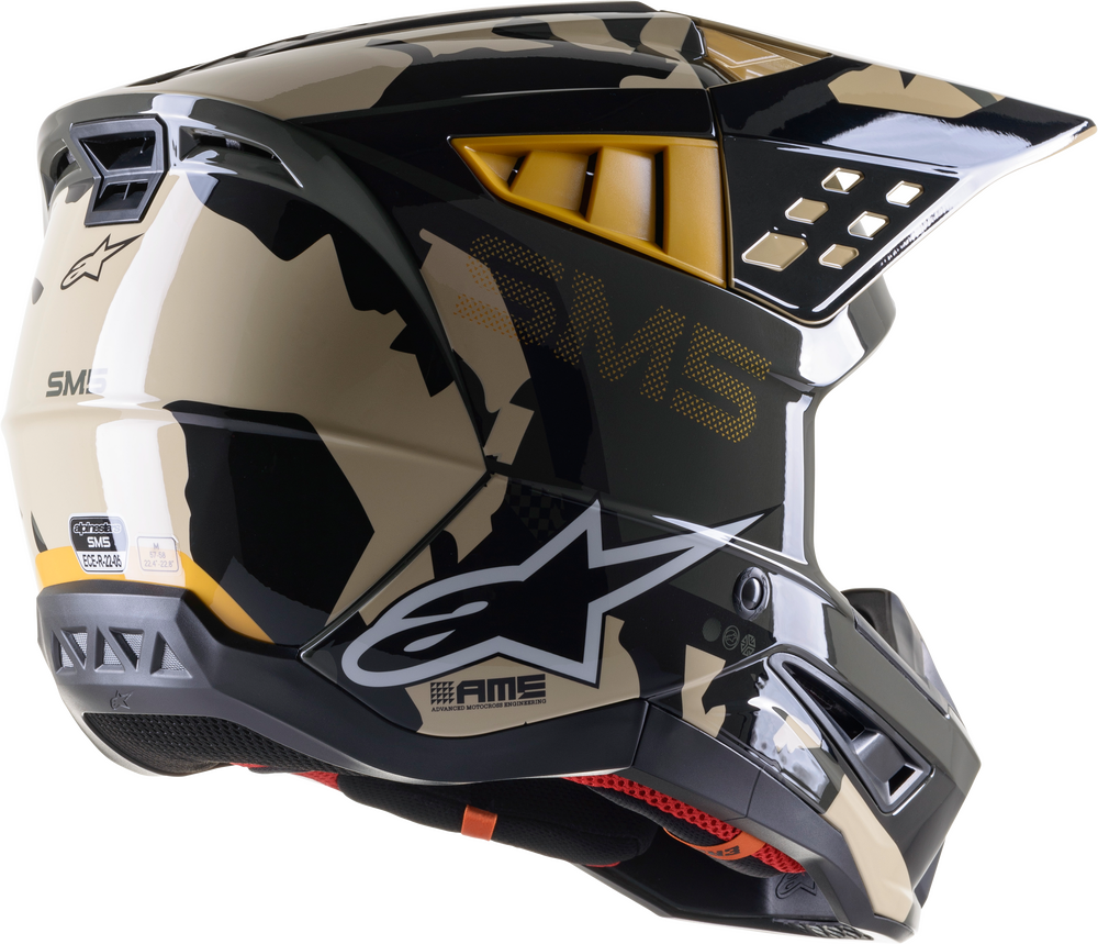 Alpinestars S-M5 Rover Sand Tangerine Camo Helmet - Speed Addicts