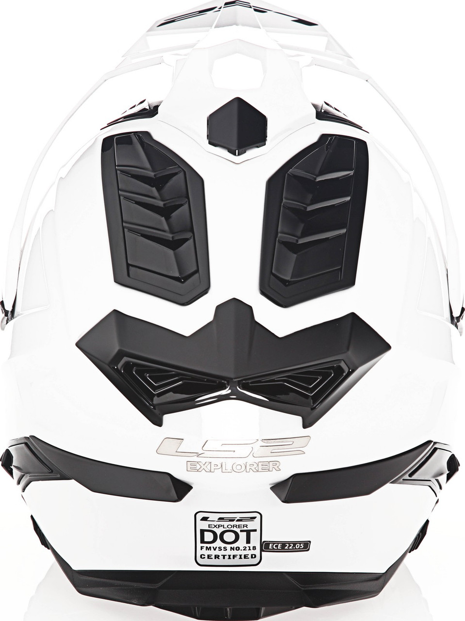 LS2 Explorer Solid Gloss White Helmet - Speed Addicts