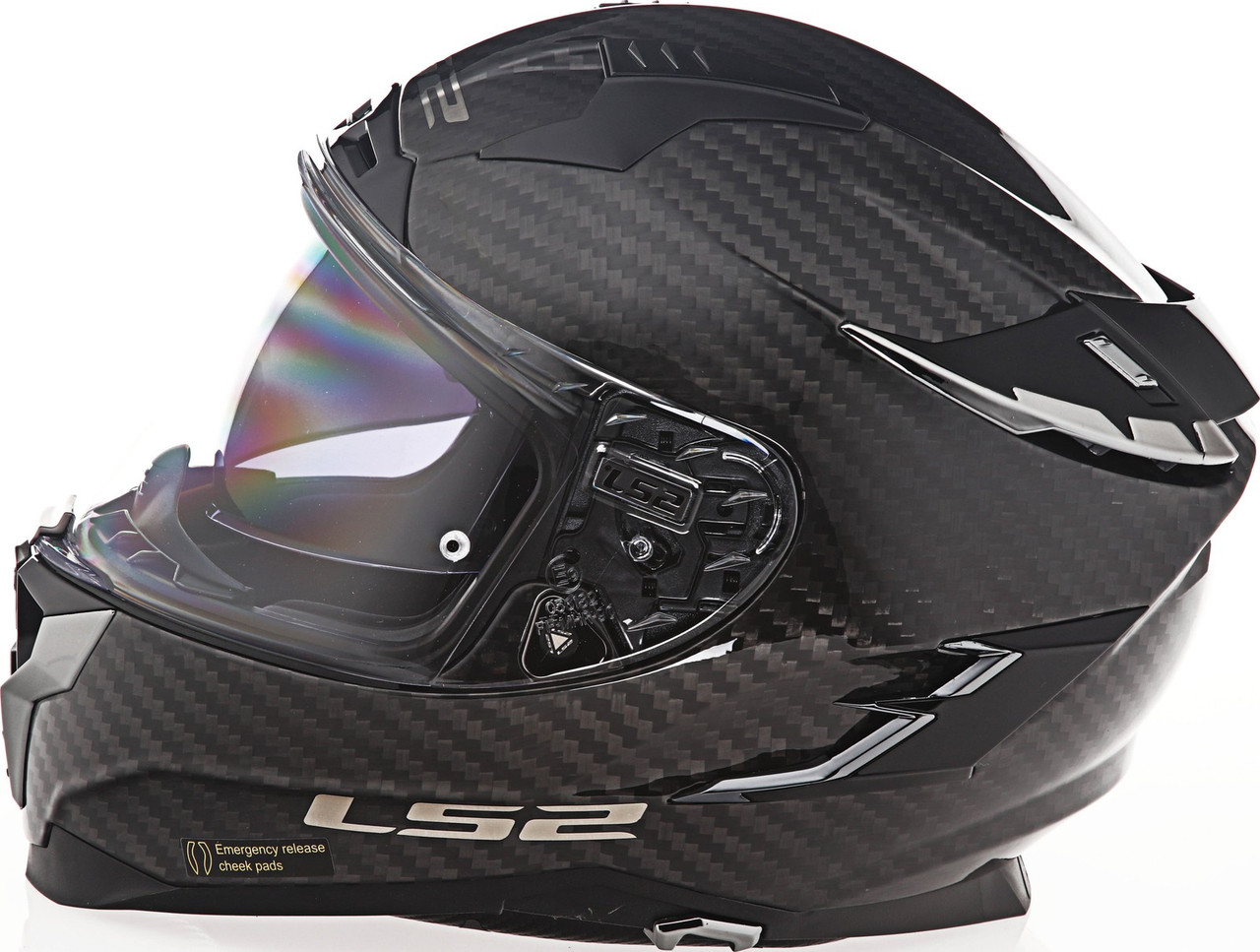 LS2 Challenger C Solid Gloss Carbon Helmet - Speed Addicts