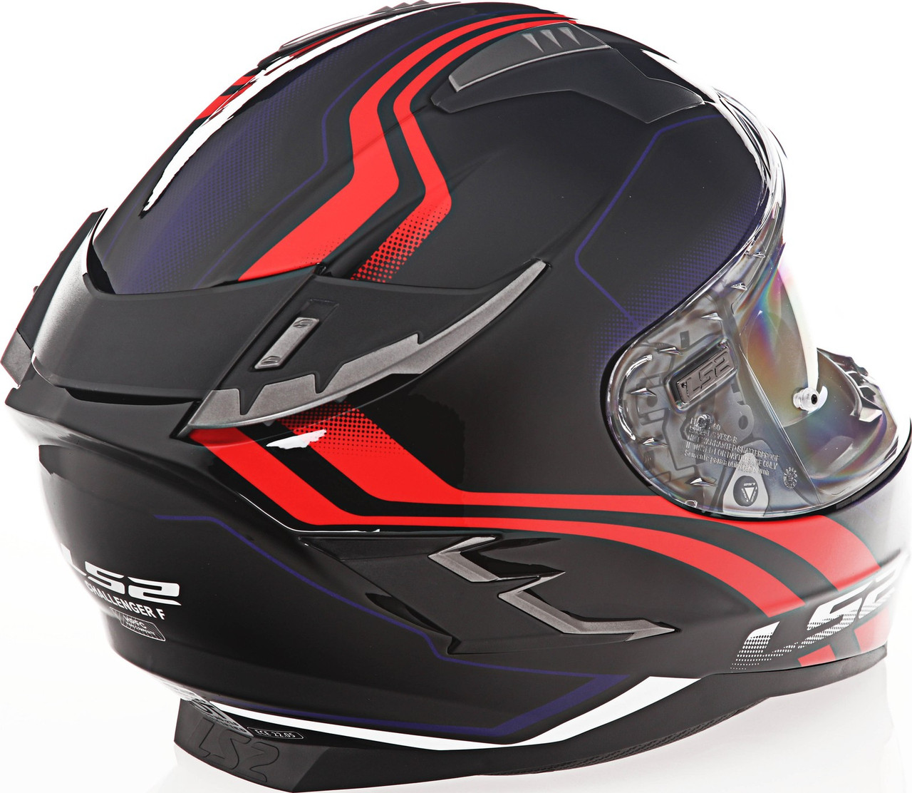 LS2 Challenger GT Propeller Red Blue Helmet - Speed Addicts