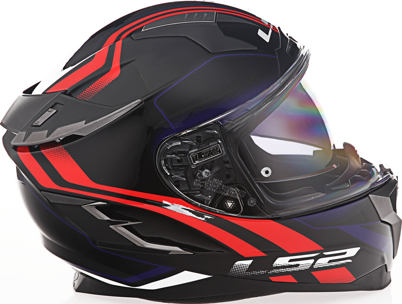 LS2 Challenger GT Propeller Red Blue Helmet - Speed Addicts