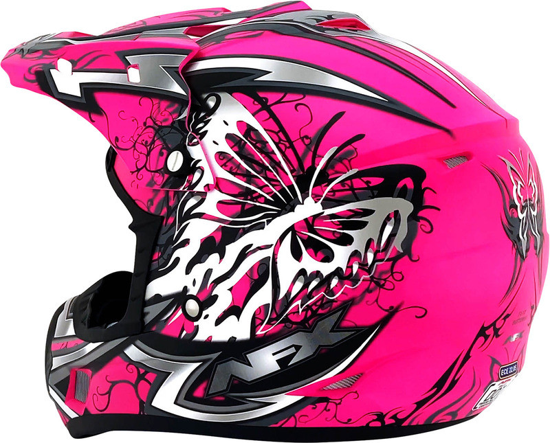 AFX FX-17 Butterfly Matte Hot Pink Helmet - Speed Addicts