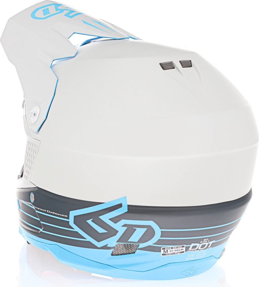 6D ATR-1 Split Cyan Helmet - Speed Addicts