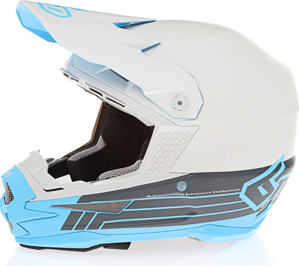 6D ATR-1 Split Cyan Helmet - Speed Addicts