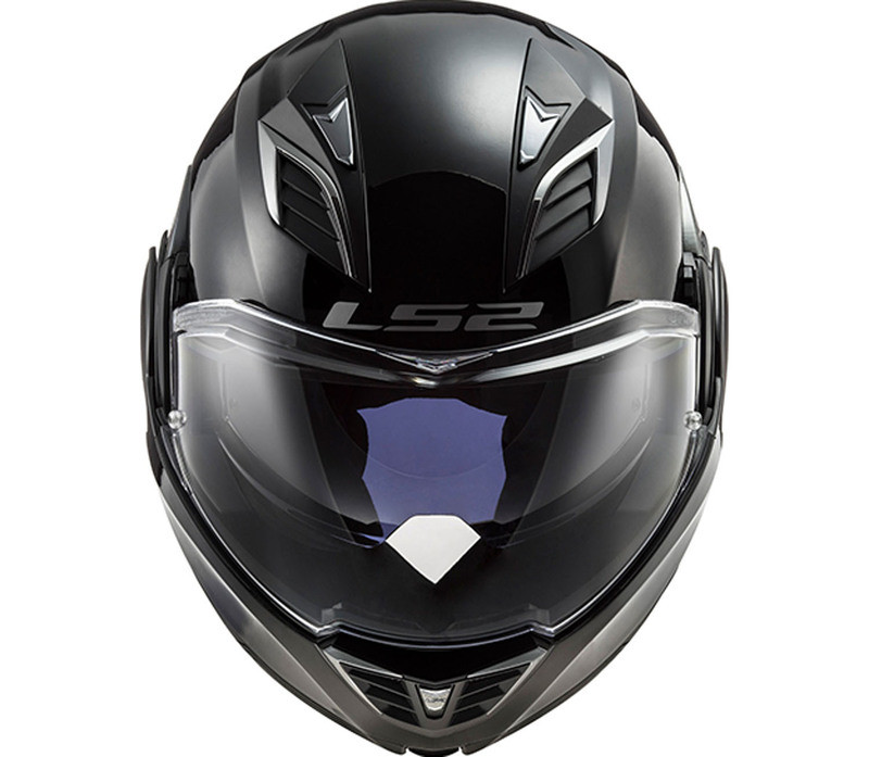 LS2 Valiant II Solid Gloss Blackout Modular Helmet - Speed Addicts