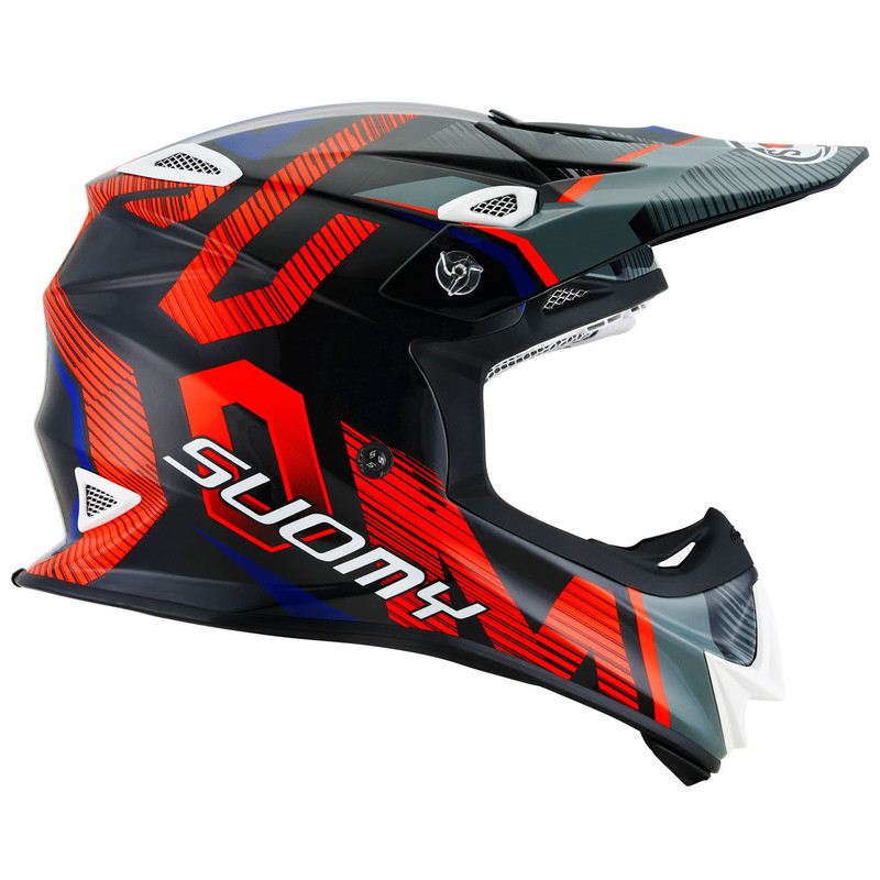 Suomy MX Jump Unleashed Black Red White Helmet - Speed Addicts