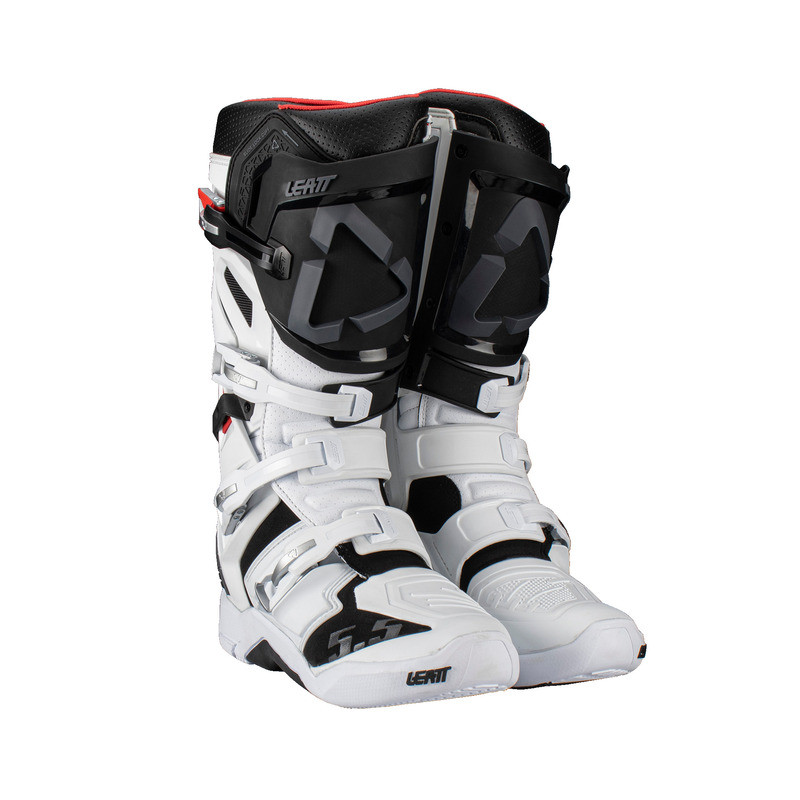 Leatt 5.5 FlexLock White Boots - Speed Addicts