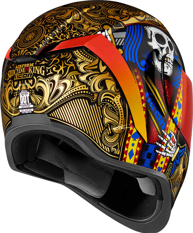 Icon Airform Helmet Suicide King Gold - Speed Addicts