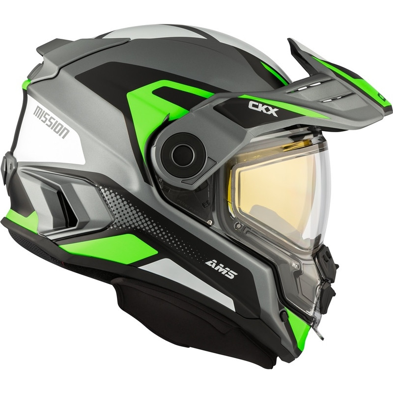 CKX Mission AMS Optic Matte Green Electric Helmet - Speed Addicts