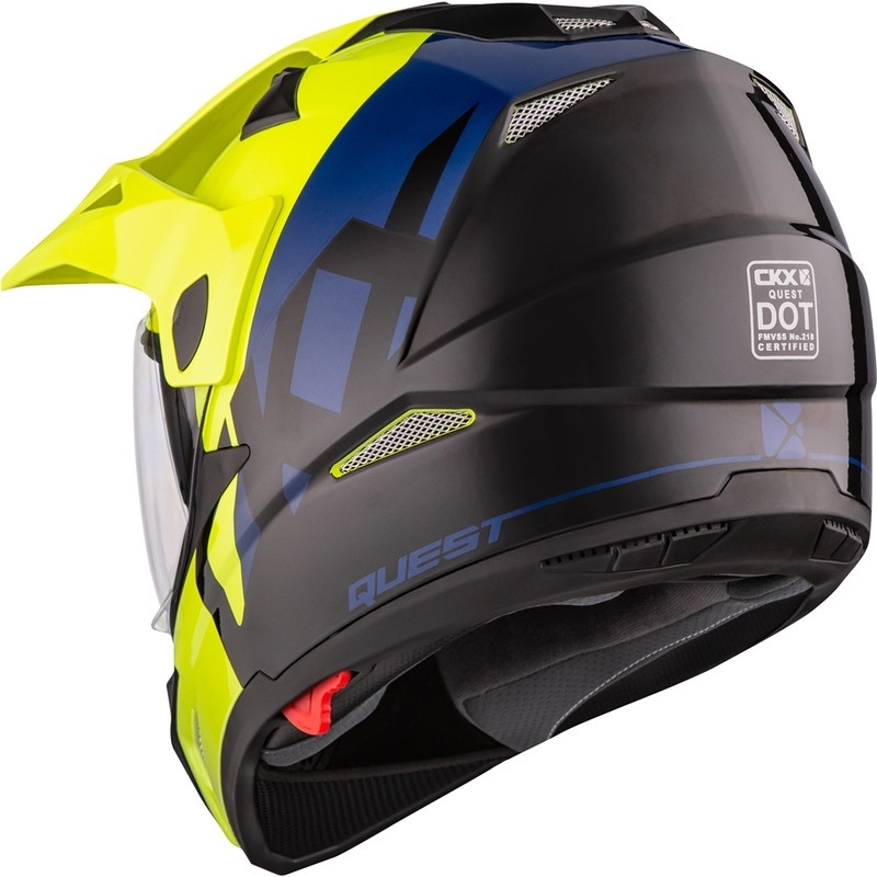CKX Quest RSV Bull Yellow Blue Helmet - Speed Addicts