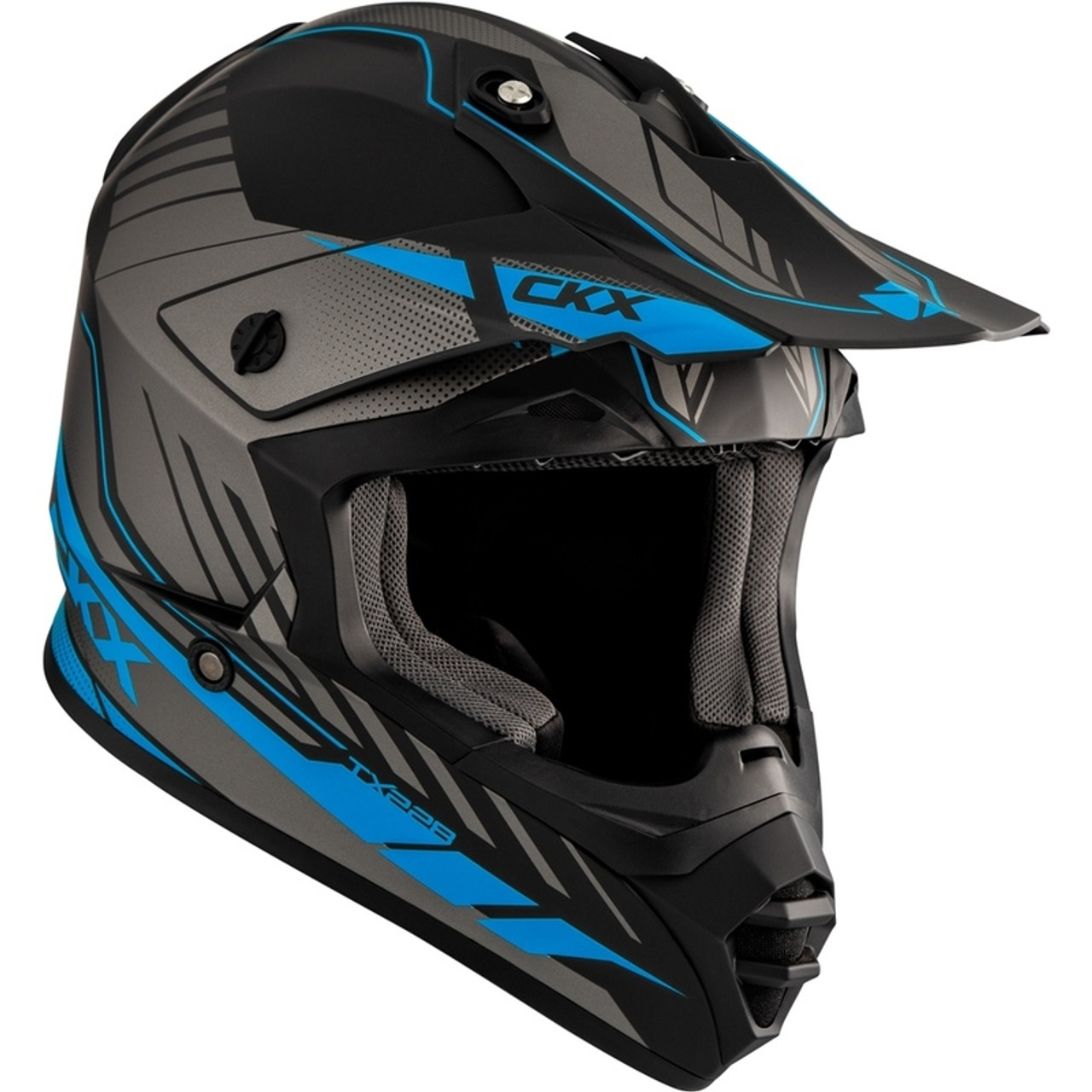 Ckx Tx228 Fuel Matte Blue Helmet Speed Addicts