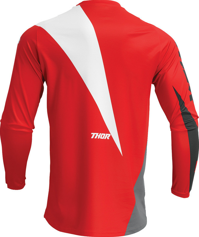 Thor Sector Edge Red White Jersey - Speed Addicts