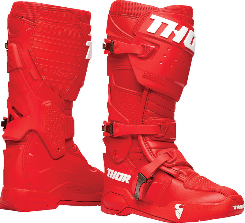 Thor Radial Red Boots - Speed Addicts
