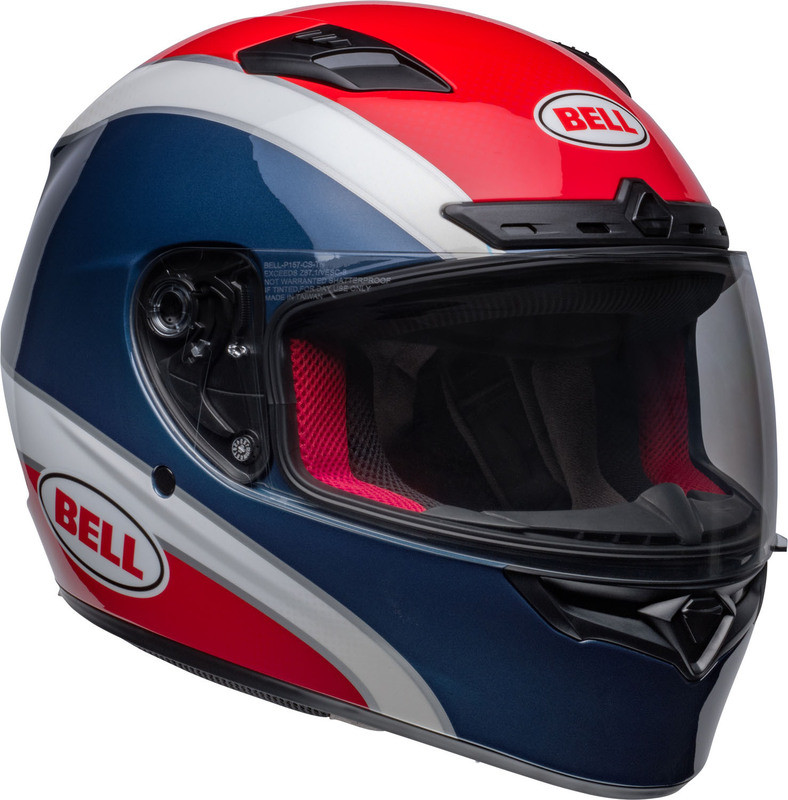 Bell Qualifier DLX MIPS Classic Navy Red Helmet - Speed Addicts