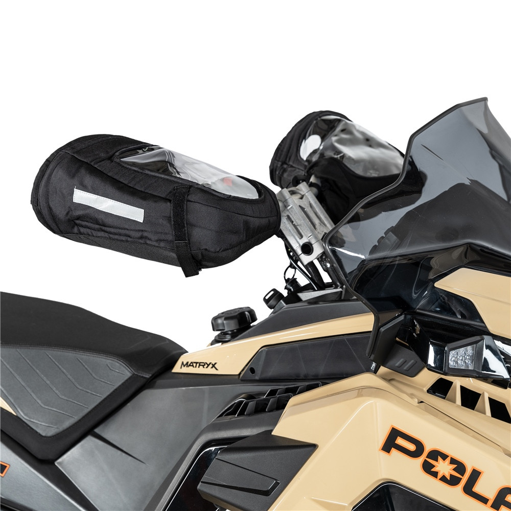 Kimpex Snowmobile Muff with Window // Black // SNOW WINDOW HANDMUFF (PR ...