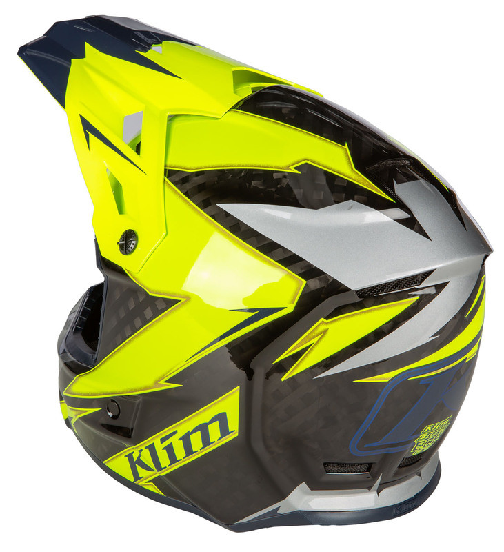 Klim F3 Carbon ECE Lightning Hi-Vis Helmet - Speed Addicts