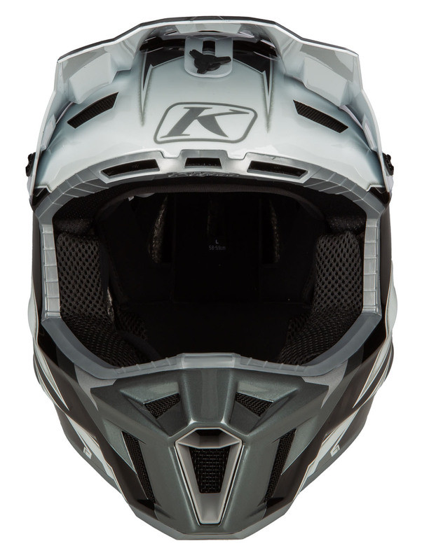 Klim F3 Carbon ECE Lightning White Helmet - Speed Addicts
