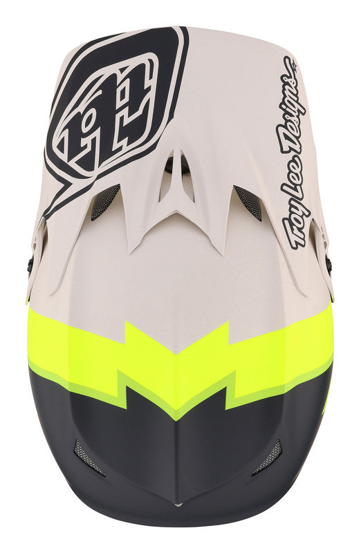 Troy Lee Designs D3 Fiberlite Volt Flo Yellow Helmet - Speed Addicts