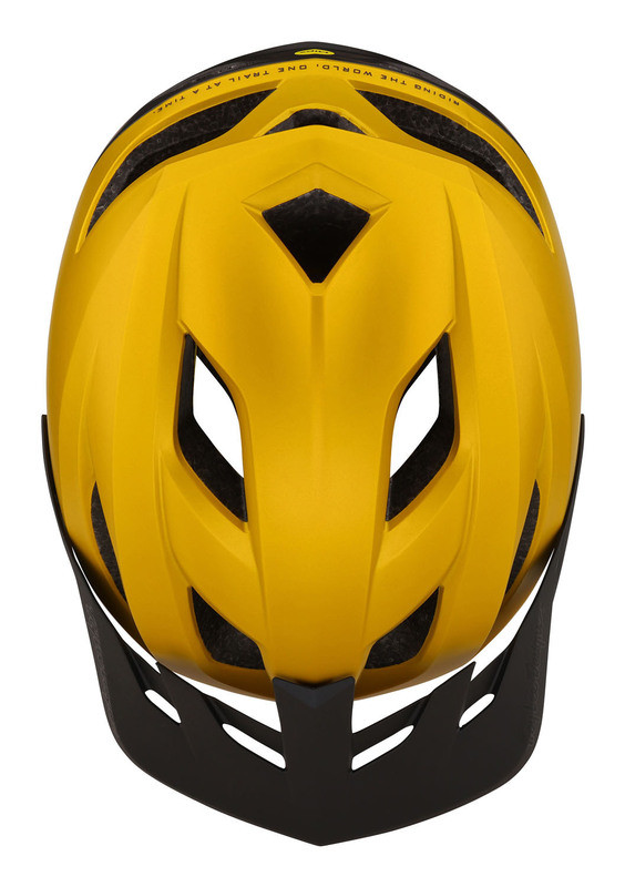Troy Lee Designs Flowline Orbit Gold Black Helmet - Speed Addicts