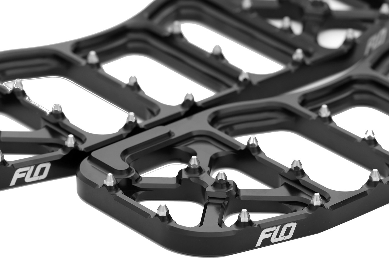 Flo Motorsports V5 Floorboards Black - FPEG-800V5BLK - Speed Addicts