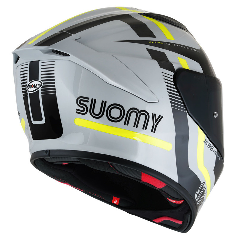 Suomy Track-1 97 Grey Yellow Helmet - Speed Addicts