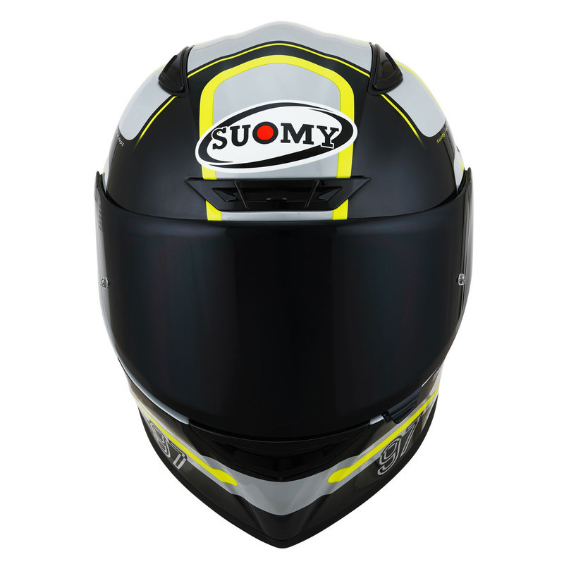 Suomy Track-1 97 Grey Yellow Helmet - Speed Addicts
