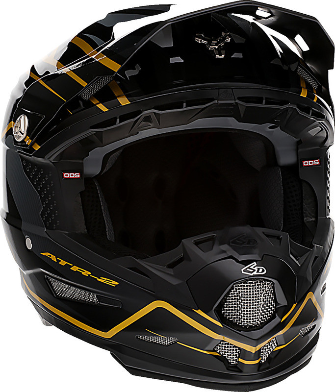 6D ATR-2 Phase Black Gold Helmet - Speed Addicts