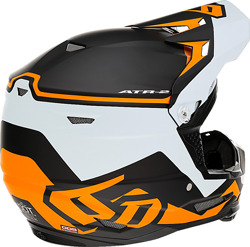6D ATR-2Y Drive Neon Orange Helmet - Speed Addicts