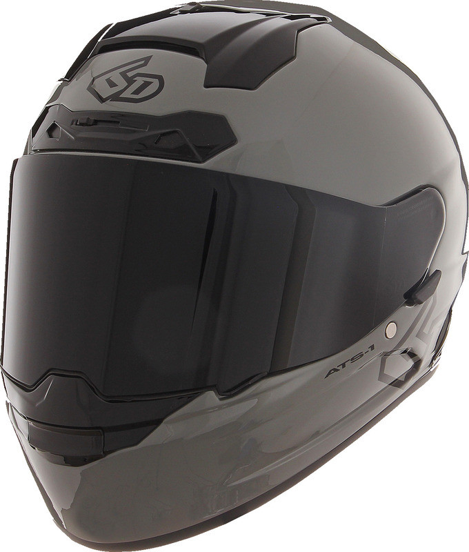 6D ATS-1R Gloss Gray Helmet - Speed Addicts