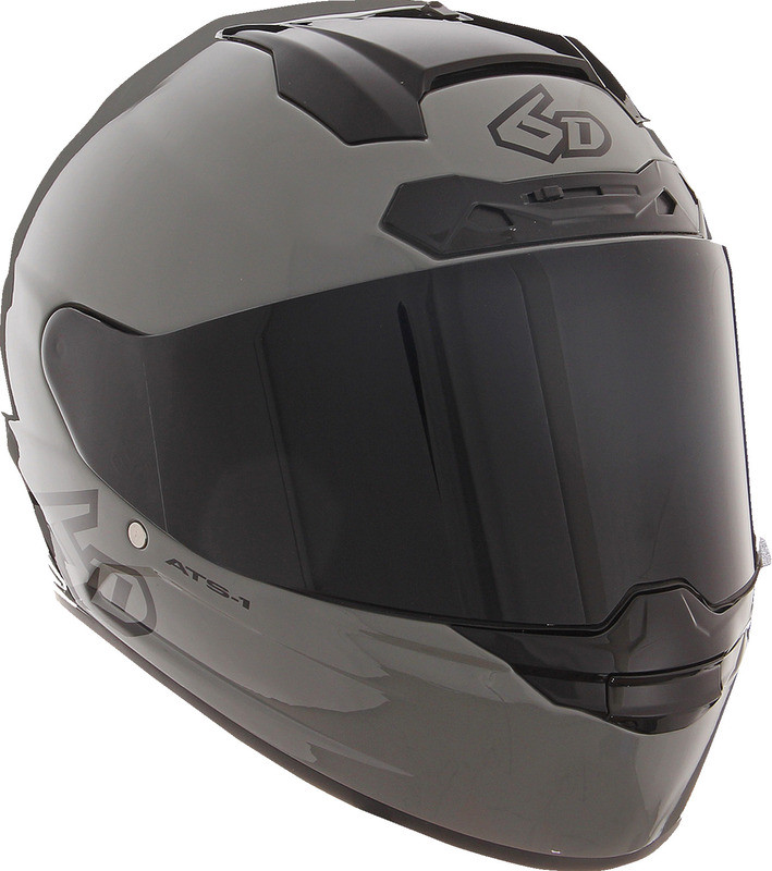 6D ATS-1R Gloss Gray Helmet - Speed Addicts