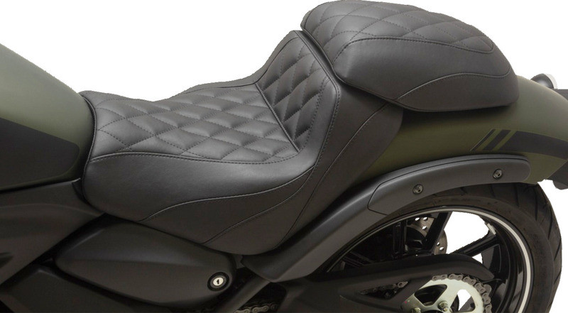 Mustang Squareback/Fastback Solo Seat Black Diamond Stitch Vulcan S '15 ...