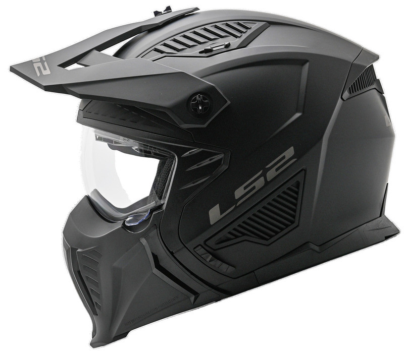 LS2 Drifter Solid Matte Black Helmet - Speed Addicts