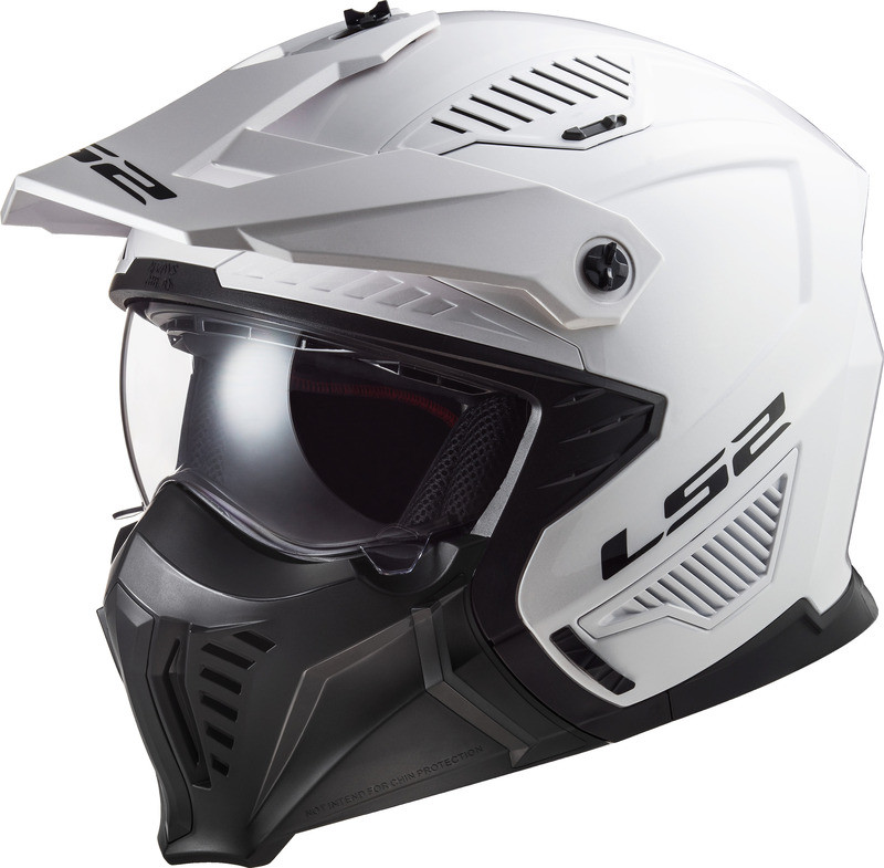 LS2 Drifter Solid Gloss White Helmet - Speed Addicts