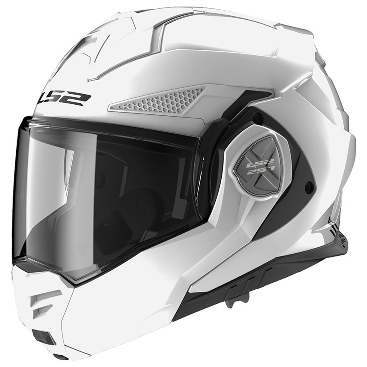 LS2 Advant X Solid Gloss White Helmet - Speed Addicts LS2 Advant X Solid Gloss White Helmet - Speed Addicts