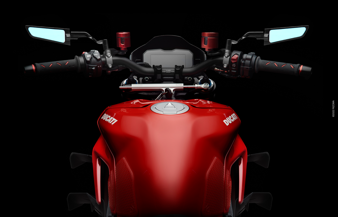 Rizoma Stealth Naked Universal Pair Black Mirror - BSN010B - Speed Addicts