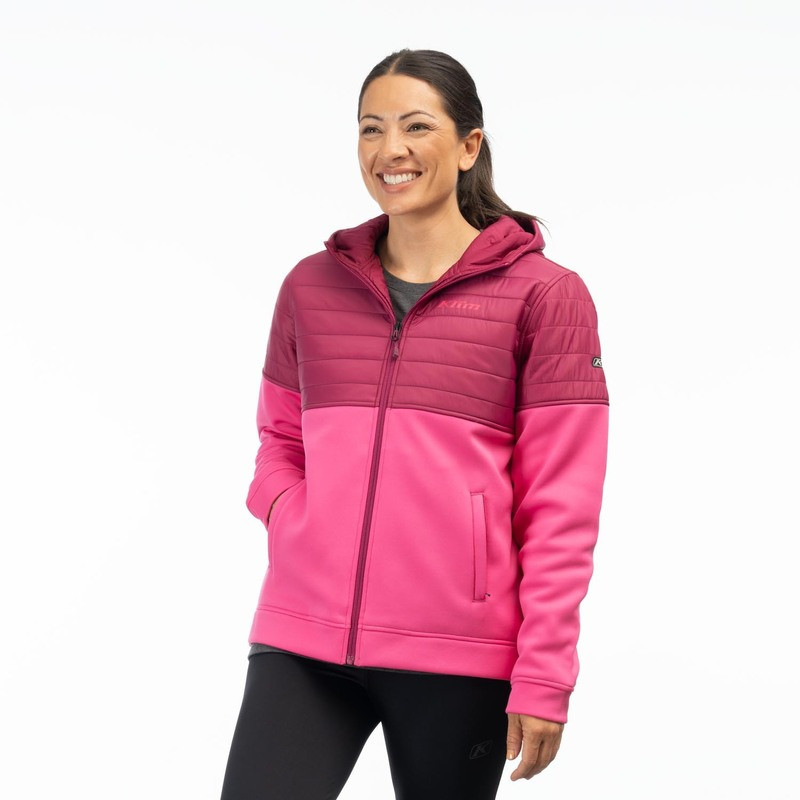 Klim Granite Canyon Insulated Punch Pink Raspberry Radiance Hoodie ...