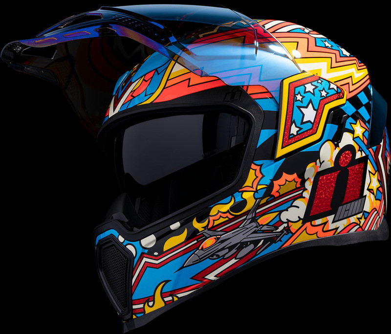 Icon Airflite Fly Boy Blue Helmet - Speed Addicts