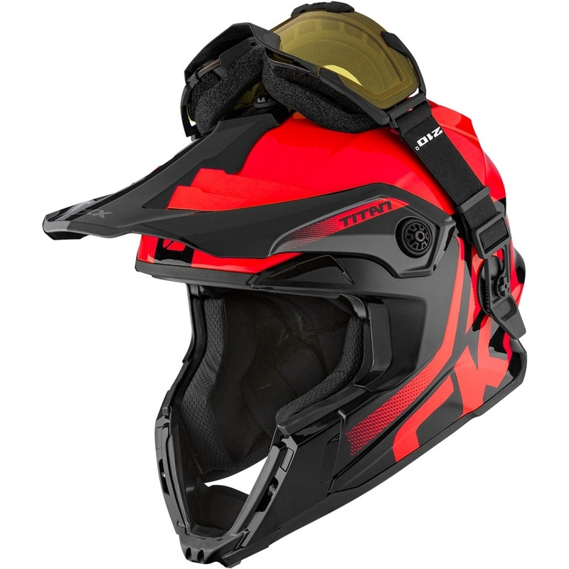 CKX Titan Polar Red Dual Lens Helmet - Speed Addicts