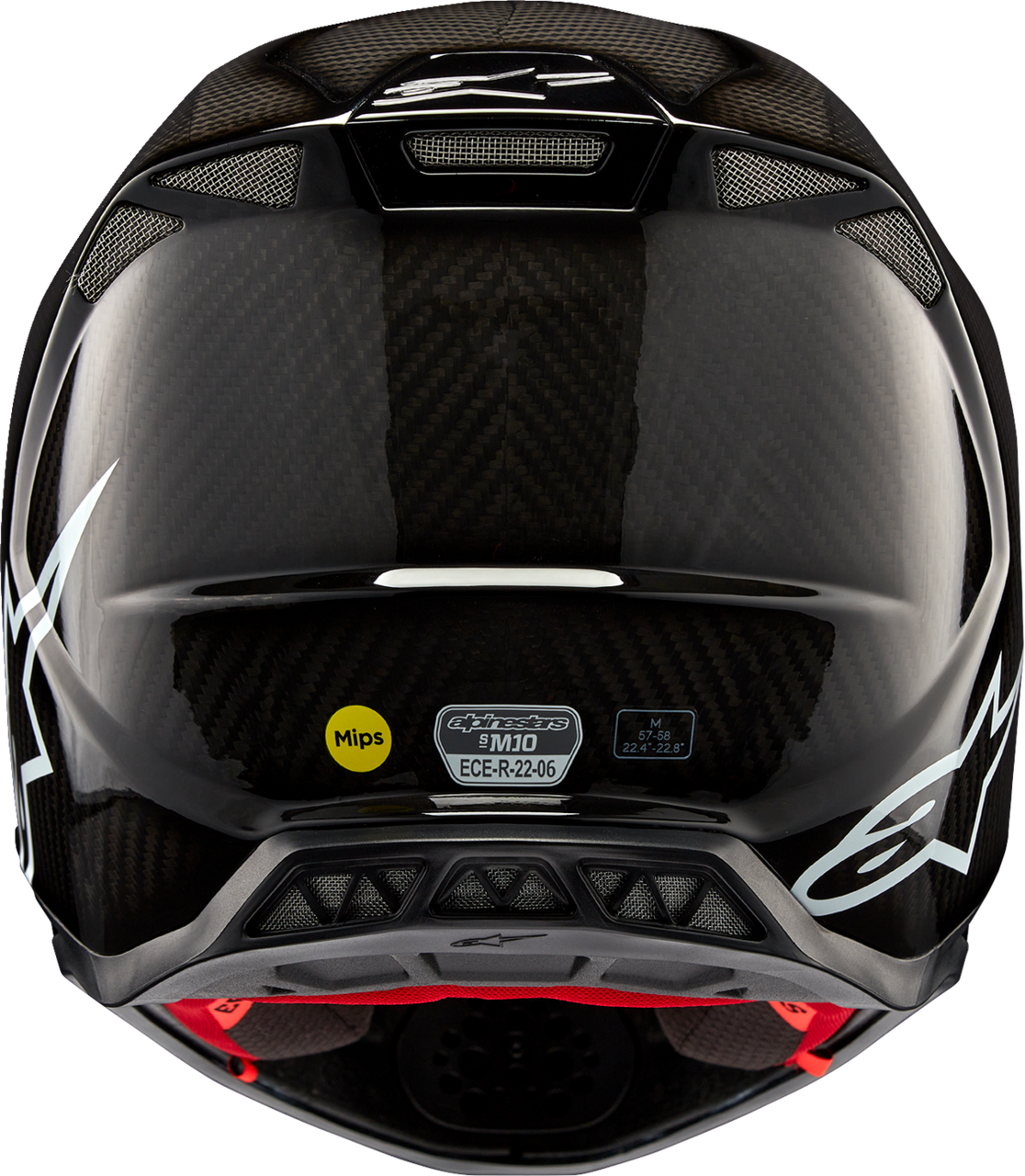 Alpinestars Supertech M10 Solid MIPS Gloss Black Carbon Helmet - Speed ...