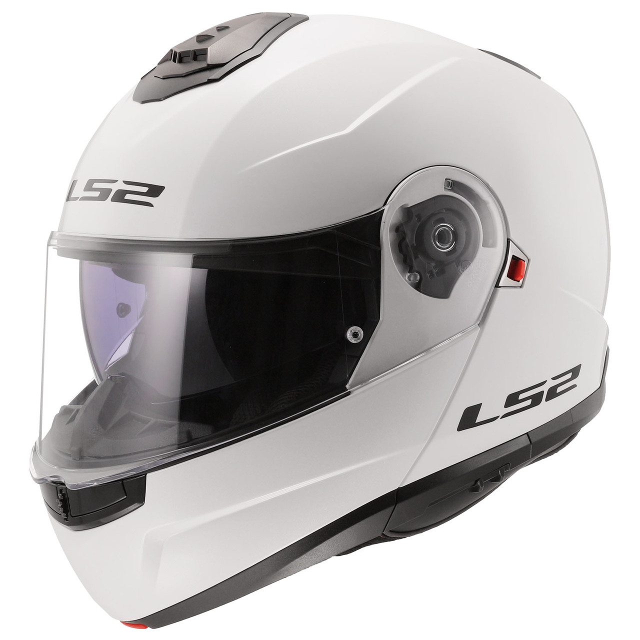 LS2 Strobe II Gloss White Helmet - Speed Addicts
