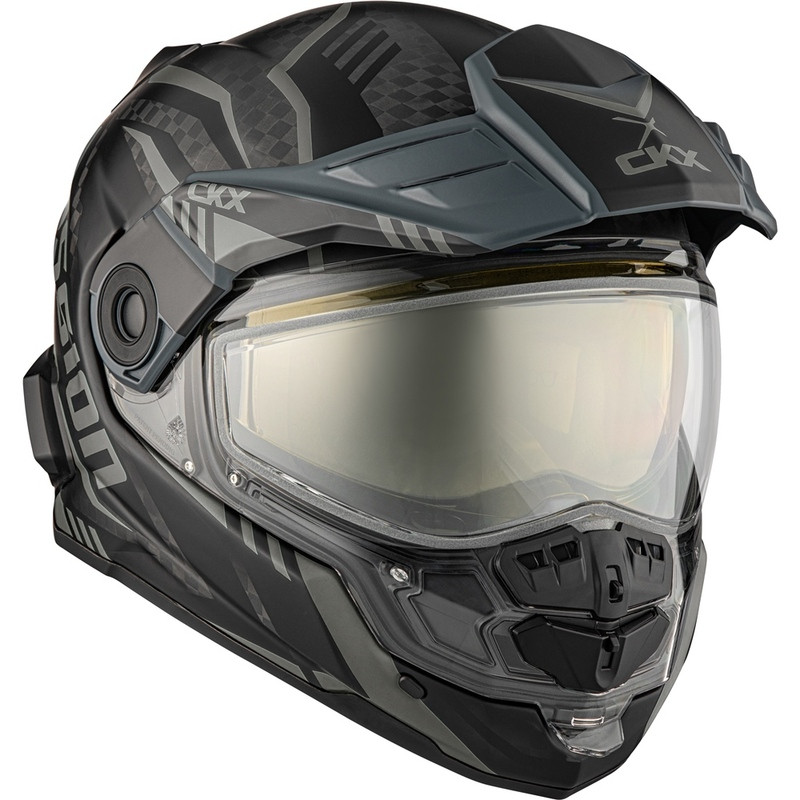CKX Mission Ams Carbon Code Matte Yellow Electric Helmet - Speed Addicts