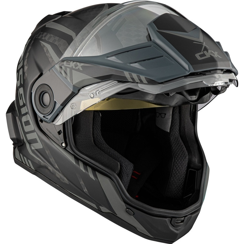 CKX Mission Ams Carbon Code Matte Yellow Electric Helmet - Speed Addicts