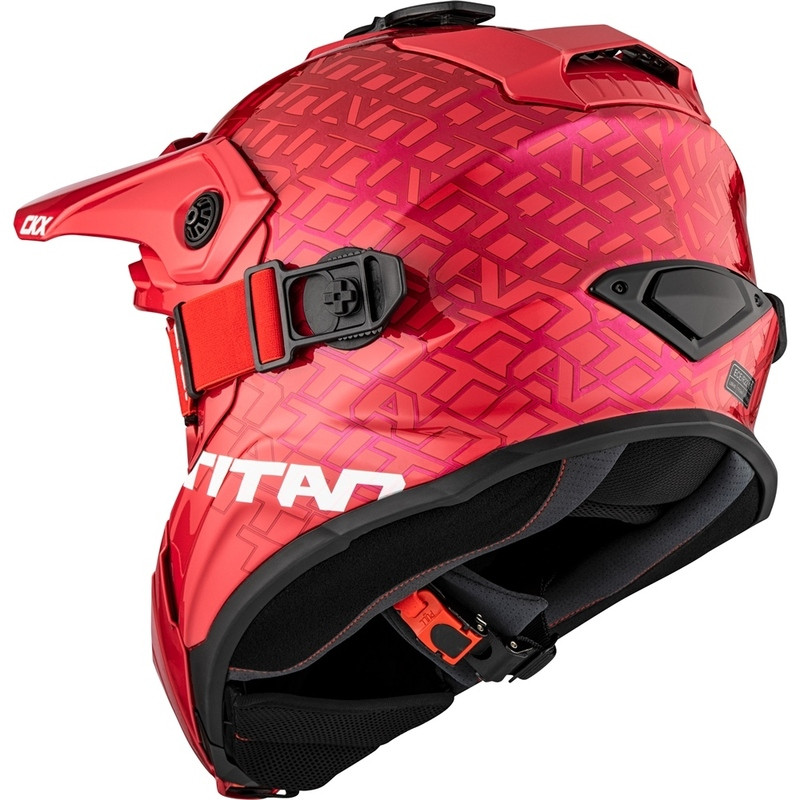 CKX Titan Air Flow Roar Shine Red Helmet - Speed Addicts
