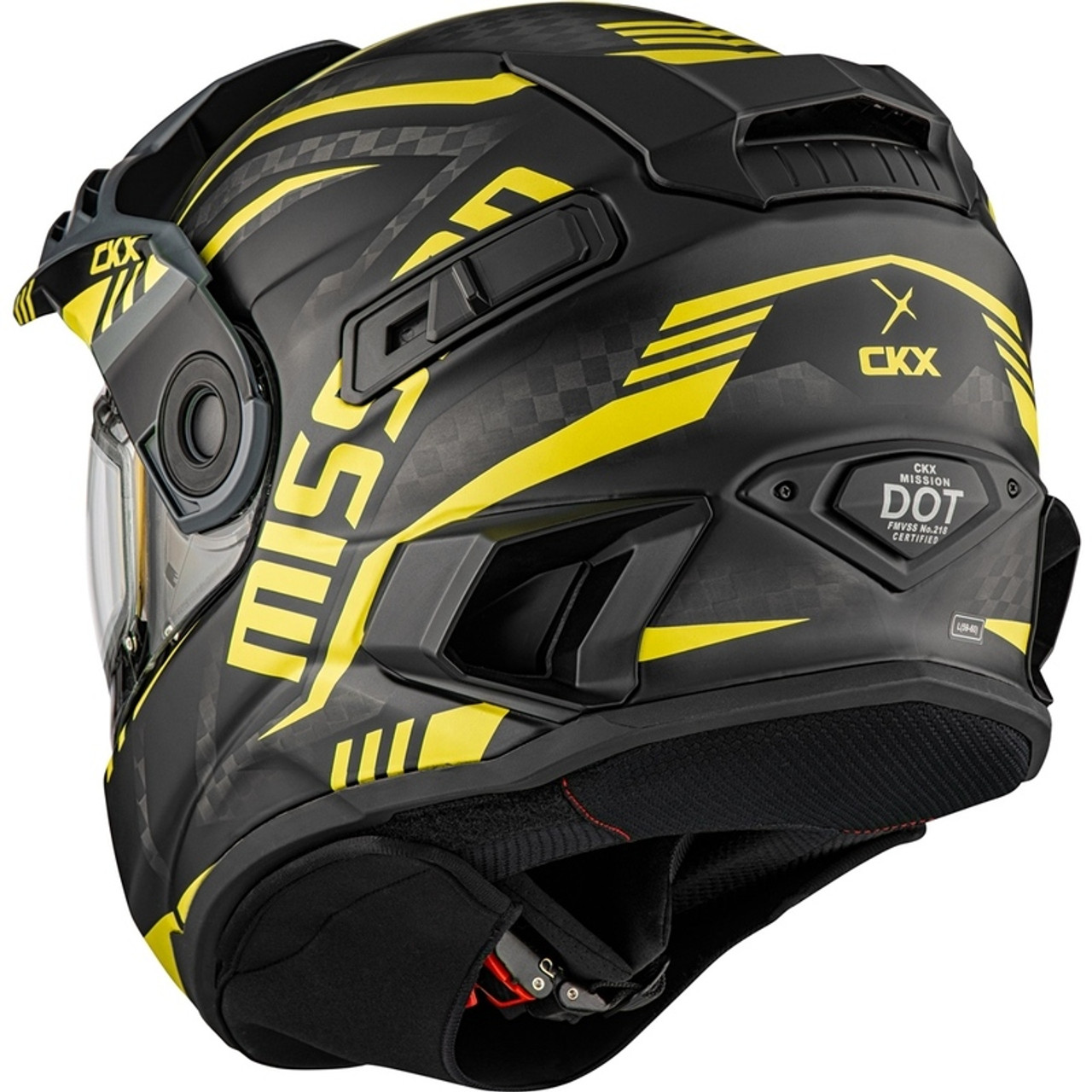 Ckx Mission Ams Carbon Code Matte Yellow Helmet Speed Addicts